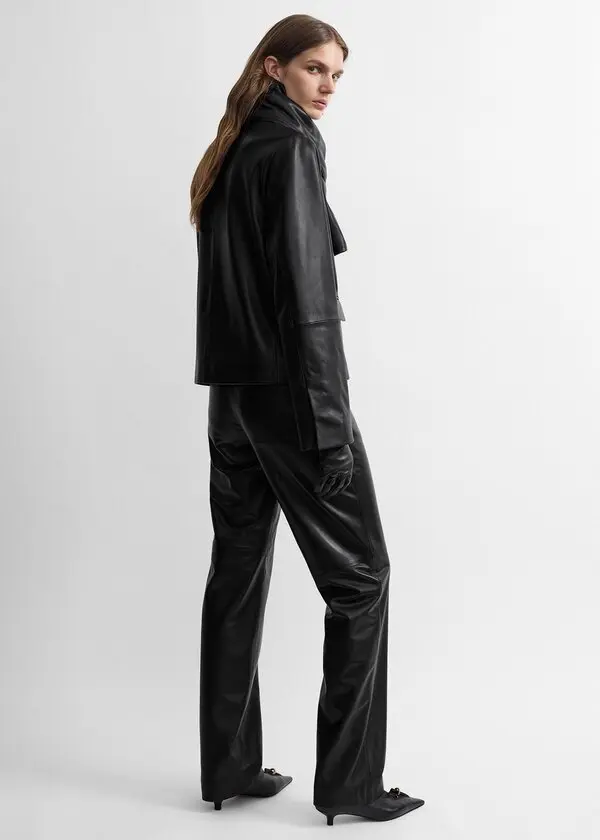 TOTEME Short Leather Blazer