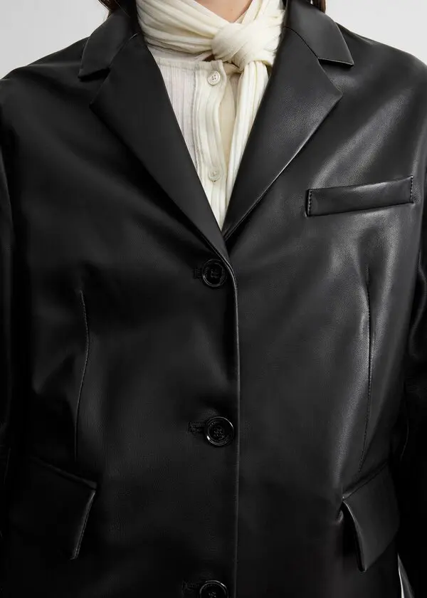 TOTEME Short Leather Blazer