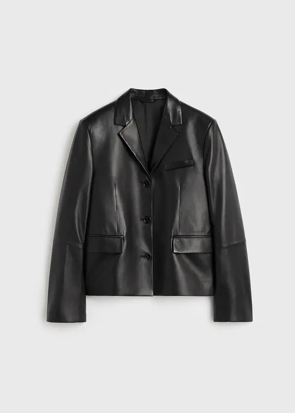 TOTEME Short Leather Blazer