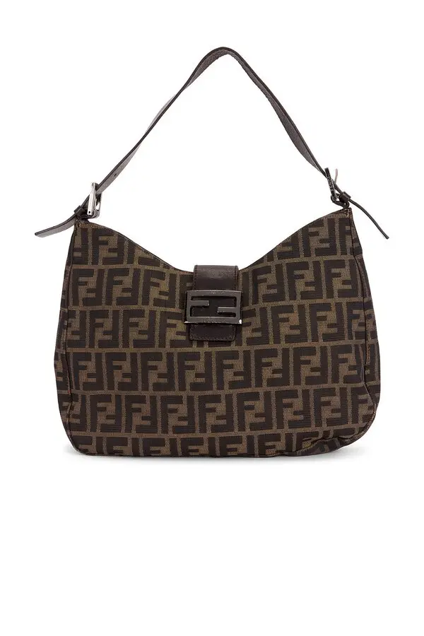 Fendi Zucca Shoulder Bag - Brown
