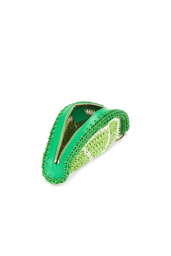 Chloé Tropicus Lime Clutch In Green