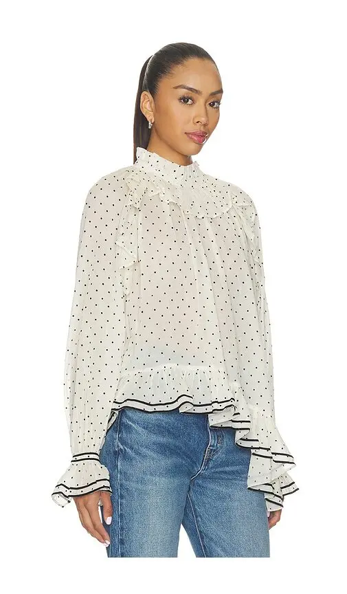 Ulla Johnson Marcella Longsleeve Cotton Blouse In Neutral