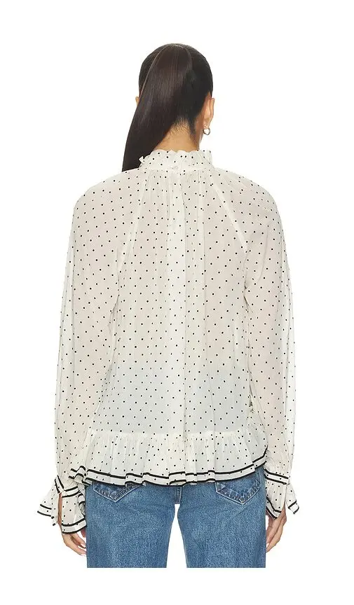 Ulla Johnson Marcella Longsleeve Cotton Blouse In Neutral