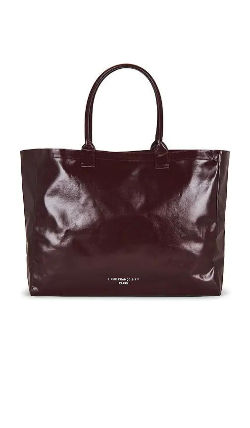 ANINE BING Leo Coated Canvas Tote Bag