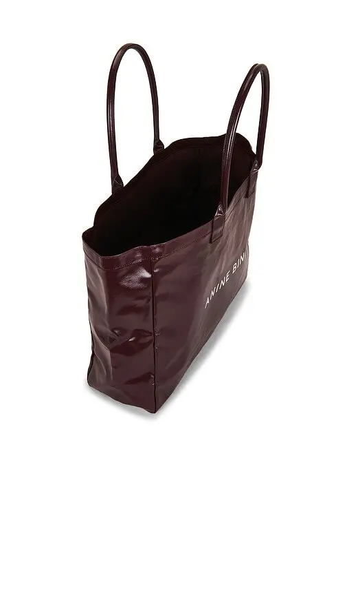 ANINE BING Leo Coated Canvas Tote Bag