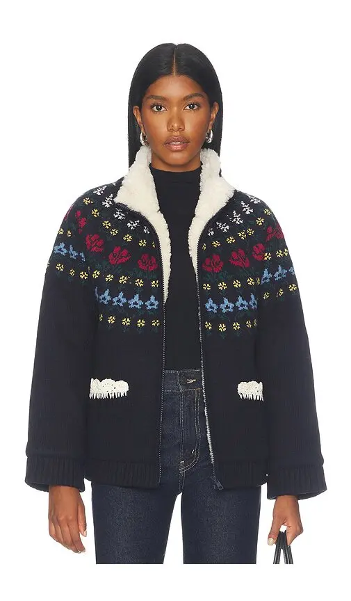 Sea Preston Knit Sherpa Lined Jacket