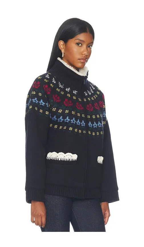 Sea Preston Knit Sherpa Lined Jacket