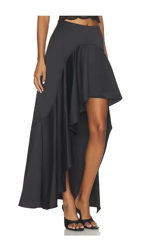 AKNVAS Alana Draped Satin Skirt