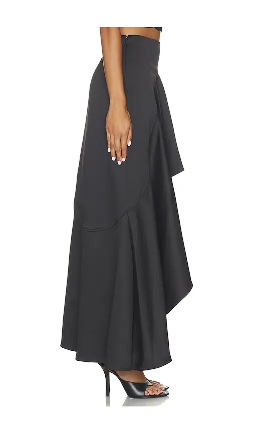 AKNVAS Alana Draped Satin Skirt