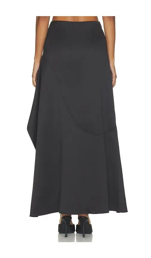 AKNVAS Alana Draped Satin Skirt