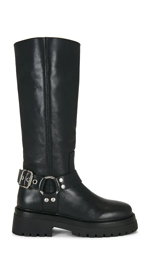 Steve Madden Everest Buckled Knee-high Boots - Black