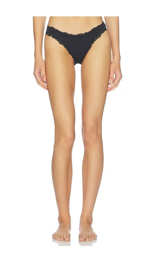 Free People X Intimately Fp Charlie Micro Bikini Bottom - Black