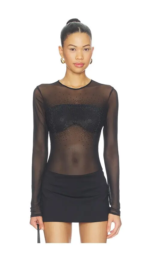 MARIANDREE GAITAN Vera Bodysuit - Black