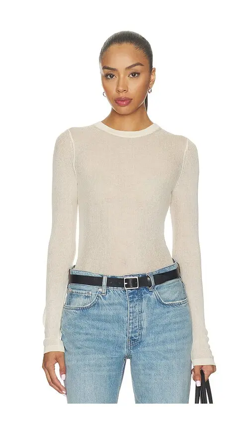 ANINE BING Tiana Sweater - Ecru