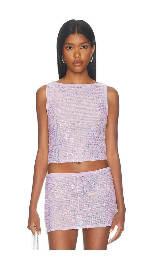 LOVERS AND FRIENDS Sequin Sleeveless Top
