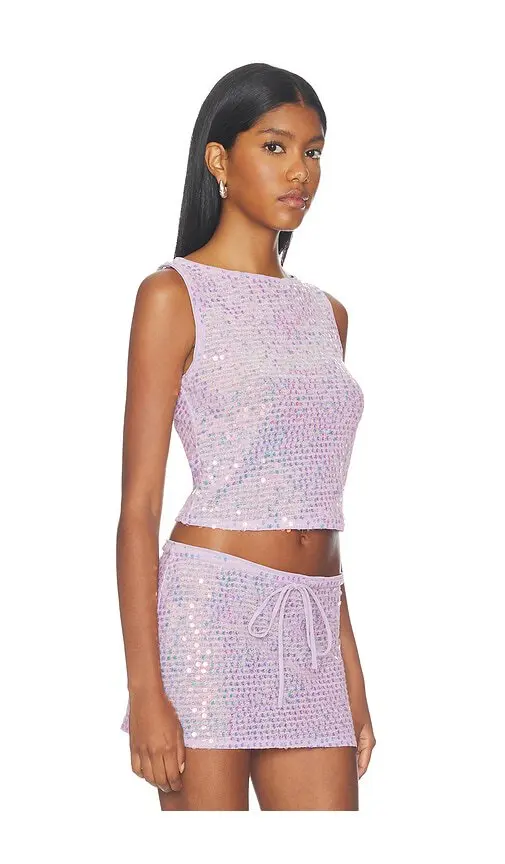 LOVERS AND FRIENDS Sequin Sleeveless Top