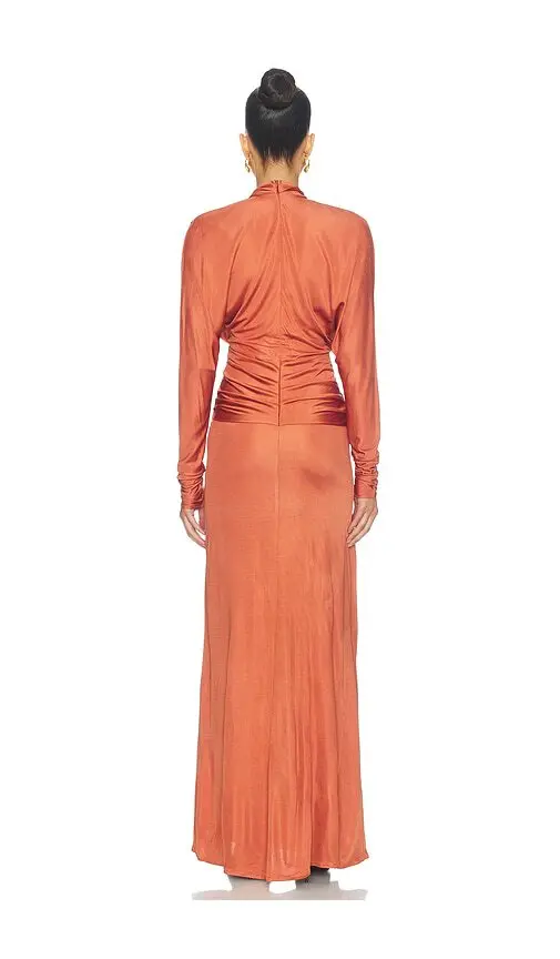 Misha Collection Twist Jersey Longsleeve Dress