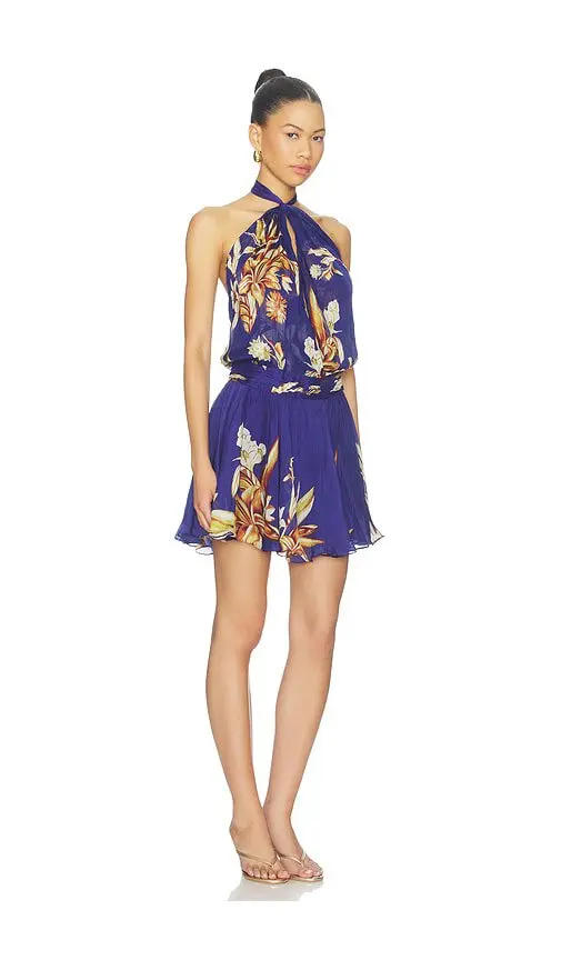 Rococo Sand Sash Tie Mini Dress