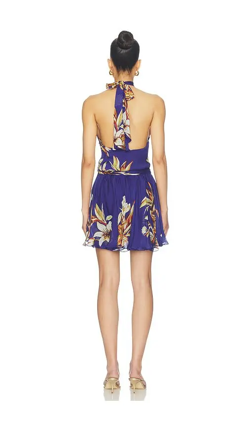 Rococo Sand Sash Tie Mini Dress