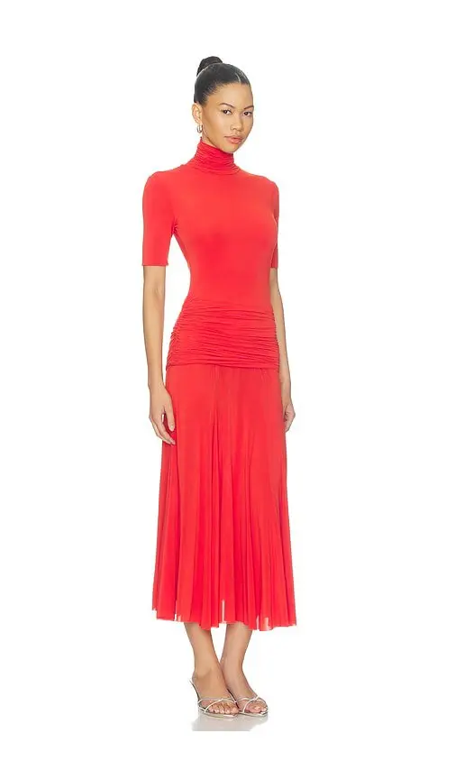 FRANÃ§OISE Red Viscose Dress