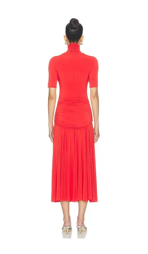 FRANÃ§OISE Red Viscose Dress
