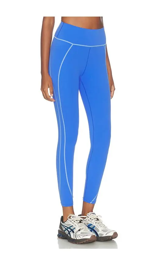 Vuori Allthefeels Linework Legging In Blue - Electric Blue