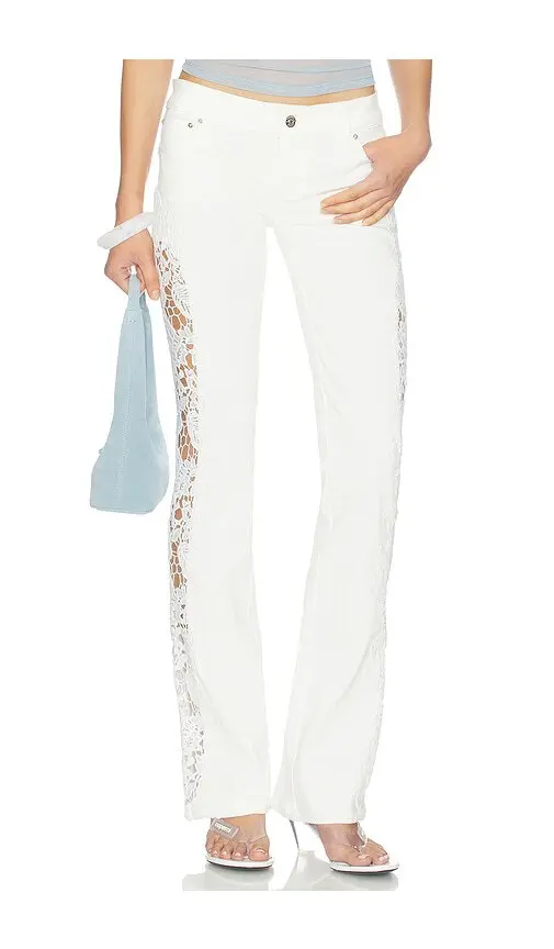 JADED LONDON Cooper Jeans With Lace Appliqu