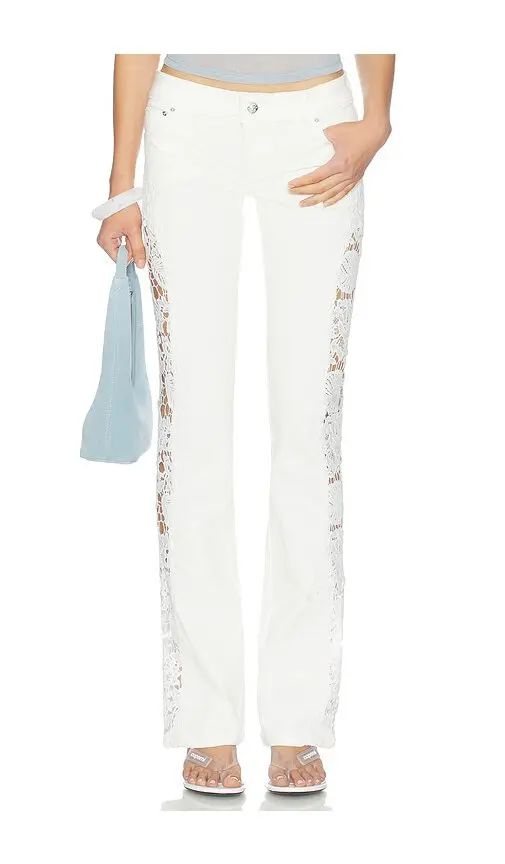 JADED LONDON Cooper Jeans With Lace Appliqu