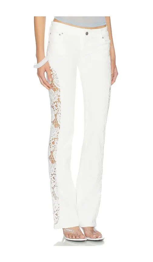 JADED LONDON Cooper Jeans With Lace Appliqu