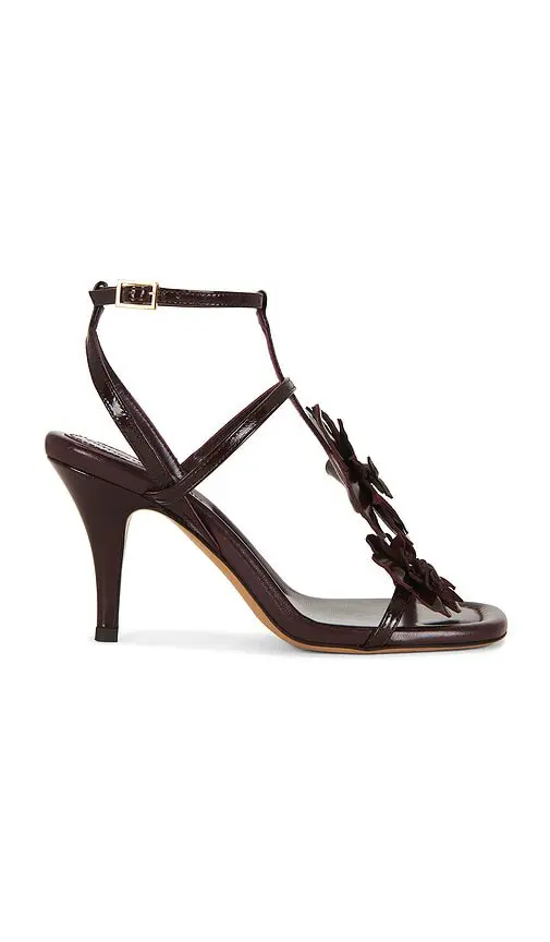 Zimmermann Belara 85 Heeled Sandals - Mahogany