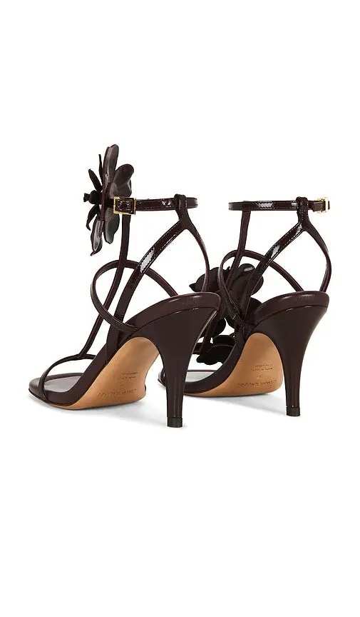 Zimmermann Belara 85 Heeled Sandals - Mahogany