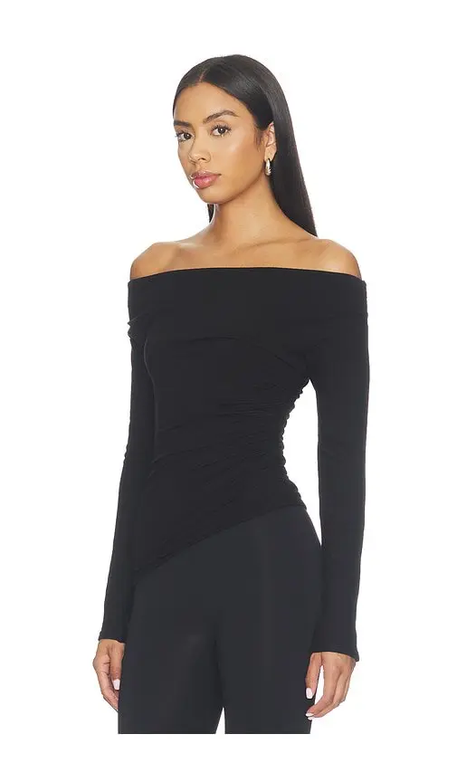 Naked Wardrobe Off-shoulder Asymmetric Top