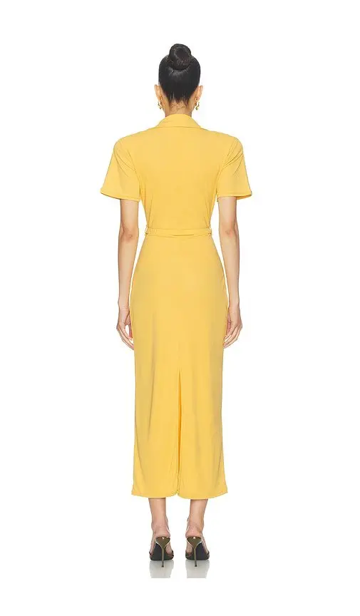 ROWEN ROSE Jersey Polo Dress