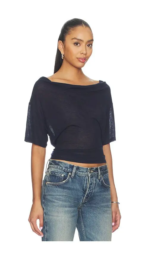 EB DENIM Madeo Cowl Neck Tee