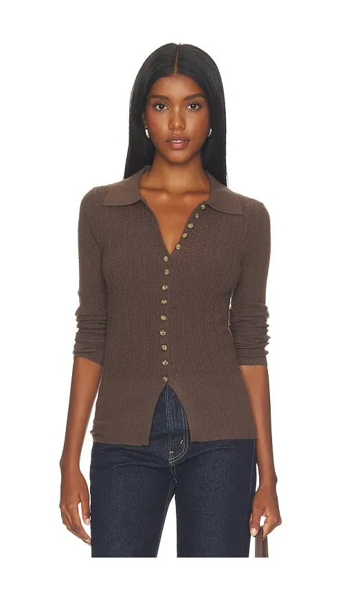 Heartloom Wright Top In Chocolate - Coco
