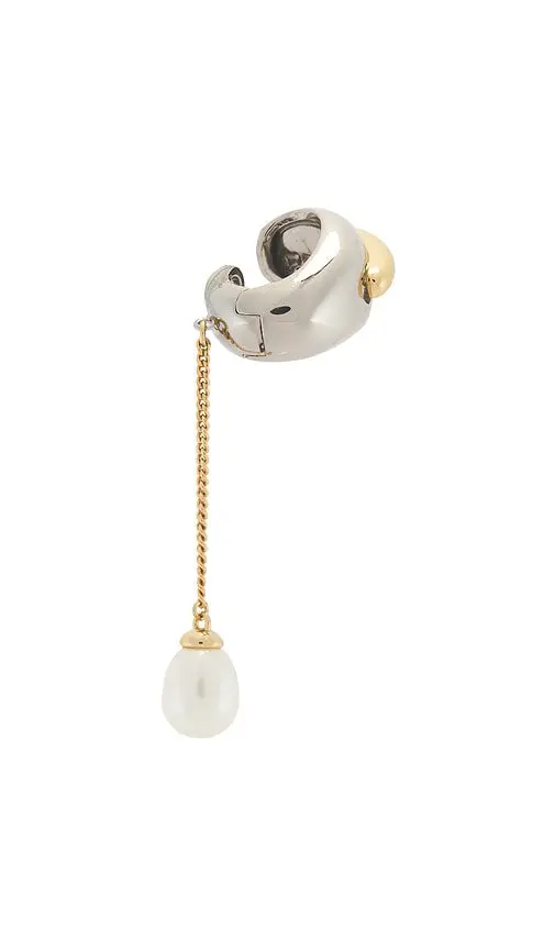 Demarson Zara Ear Cuff In Metallic Gold - Two Tone