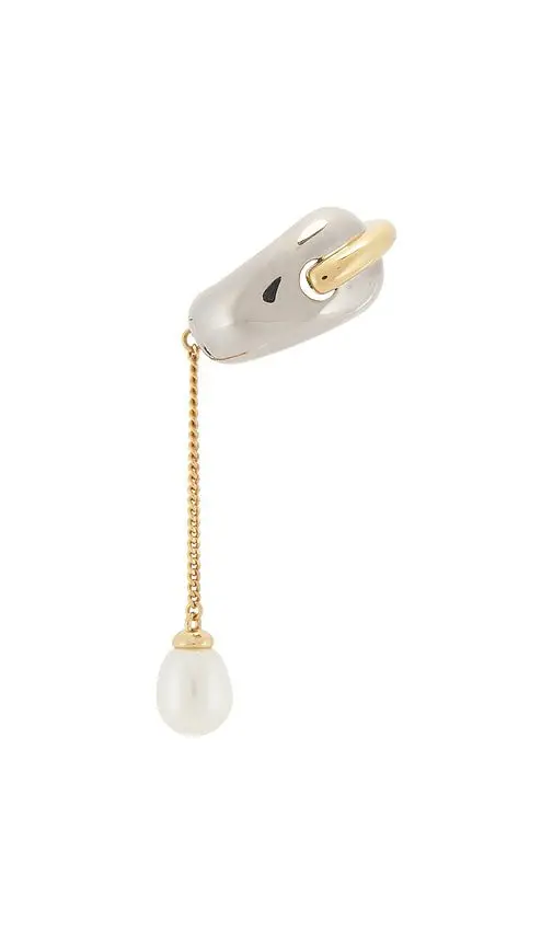 Demarson Zara Ear Cuff In Metallic Gold