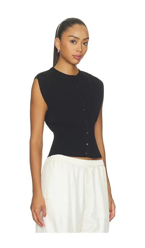 ALL THE WAYS Josie Knit Button-front Top