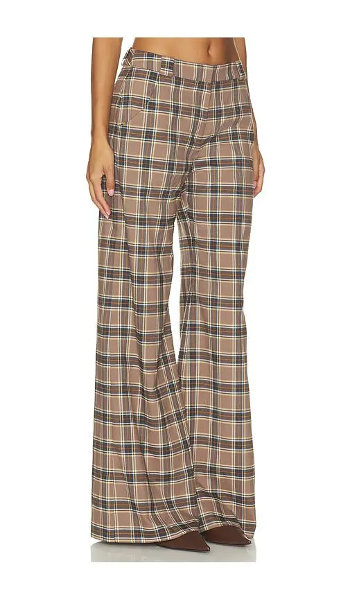 Amanda Uprichard Saddler Pants In Brown