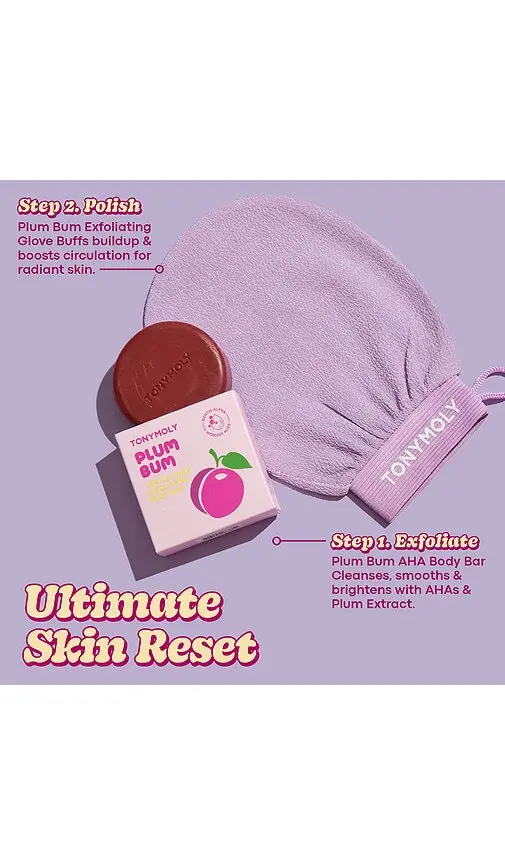TONYMOLY Plum Bum K-spa Body Exfoliating Glove