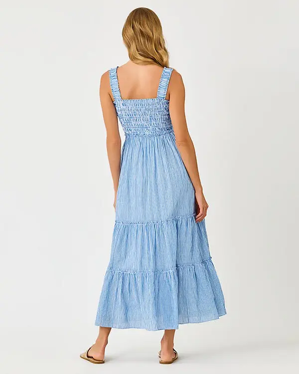 Lilly Pulitzer® Hadly Smocked Maxi Dress - Blue