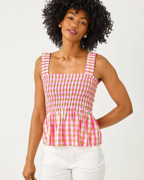 Lilly Pulitzer® Hadly Smocked Top - Pink