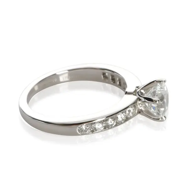 Tiffany & Co. 1.09 Ct Round Brilliant Diamond Channel Set Engagement Ring