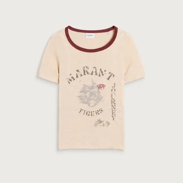 Isabel Marant Étoile Toile Kiliann Logo T-shirt - Light Beige
