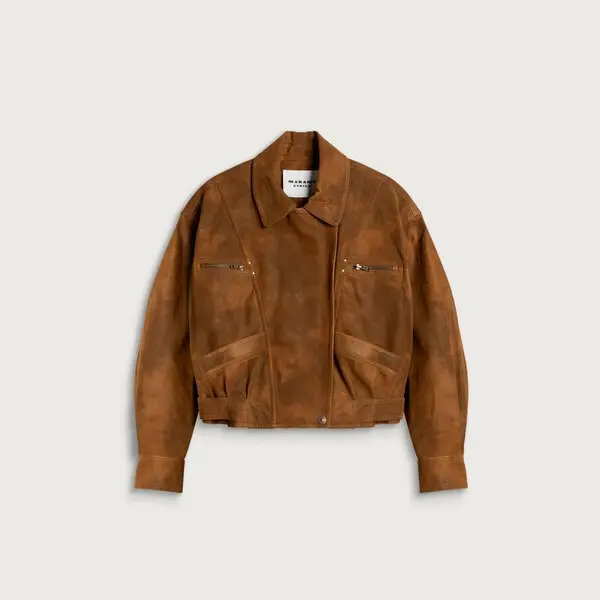Isabel Marant Étoile Toile Belma Faux Suede Jacket - Brown