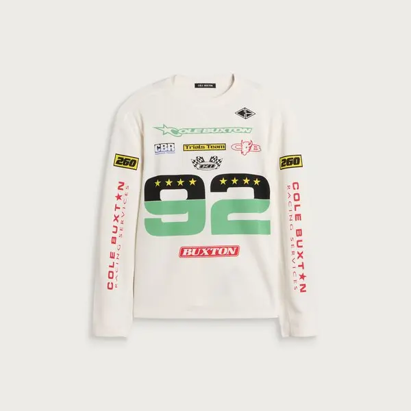 COLE BUXTON X Trials Mesh Long Sleeve - White