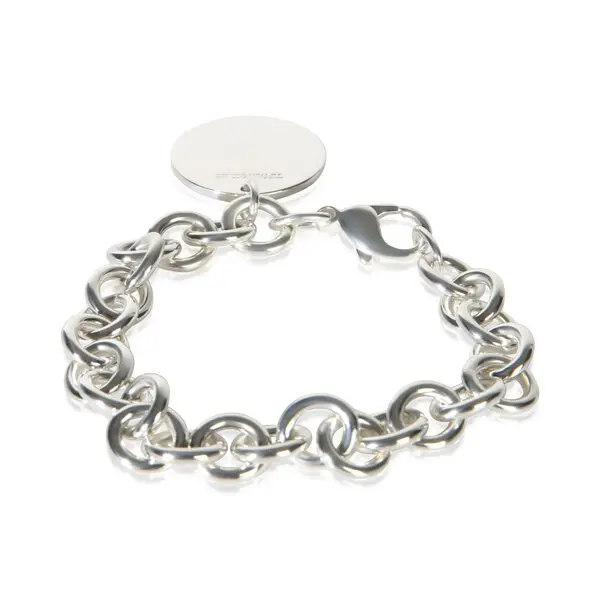 Tiffany & Co. Sterling Silver Round Tag Bracelet