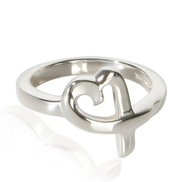 Tiffany & Co. Sterling Silver Paloma Picasso Loving Heart Ring - Sterling_silver
