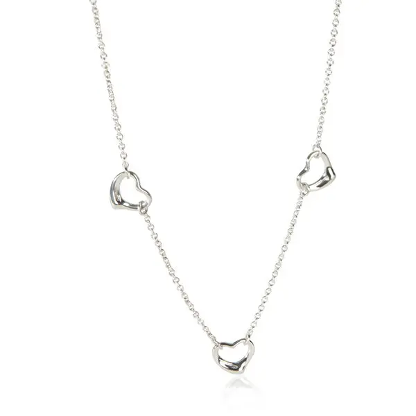 Tiffany & Co. Sterling Silver Elsa Peretti Open Heart Necklace - Sterling_silver