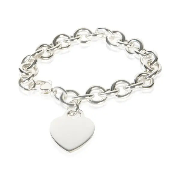 Tiffany & Co. Sterling Silver Heart Charm Bracelet - Sterling_silver